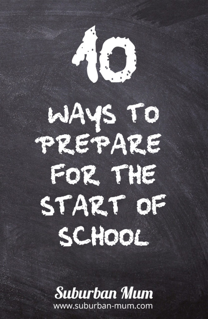 Suburban Mum | 10 ways to prepare for the start of school