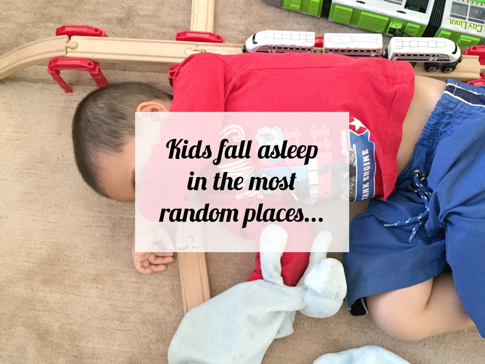 Kids fall asleep in the most random places... | Suburban Mum