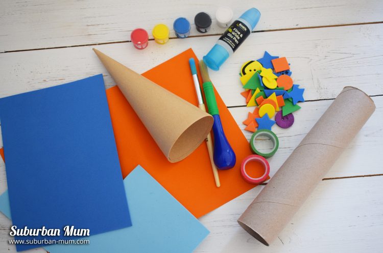 Craft Corner: How to make a colourful Space Rocket | Suburban Mum