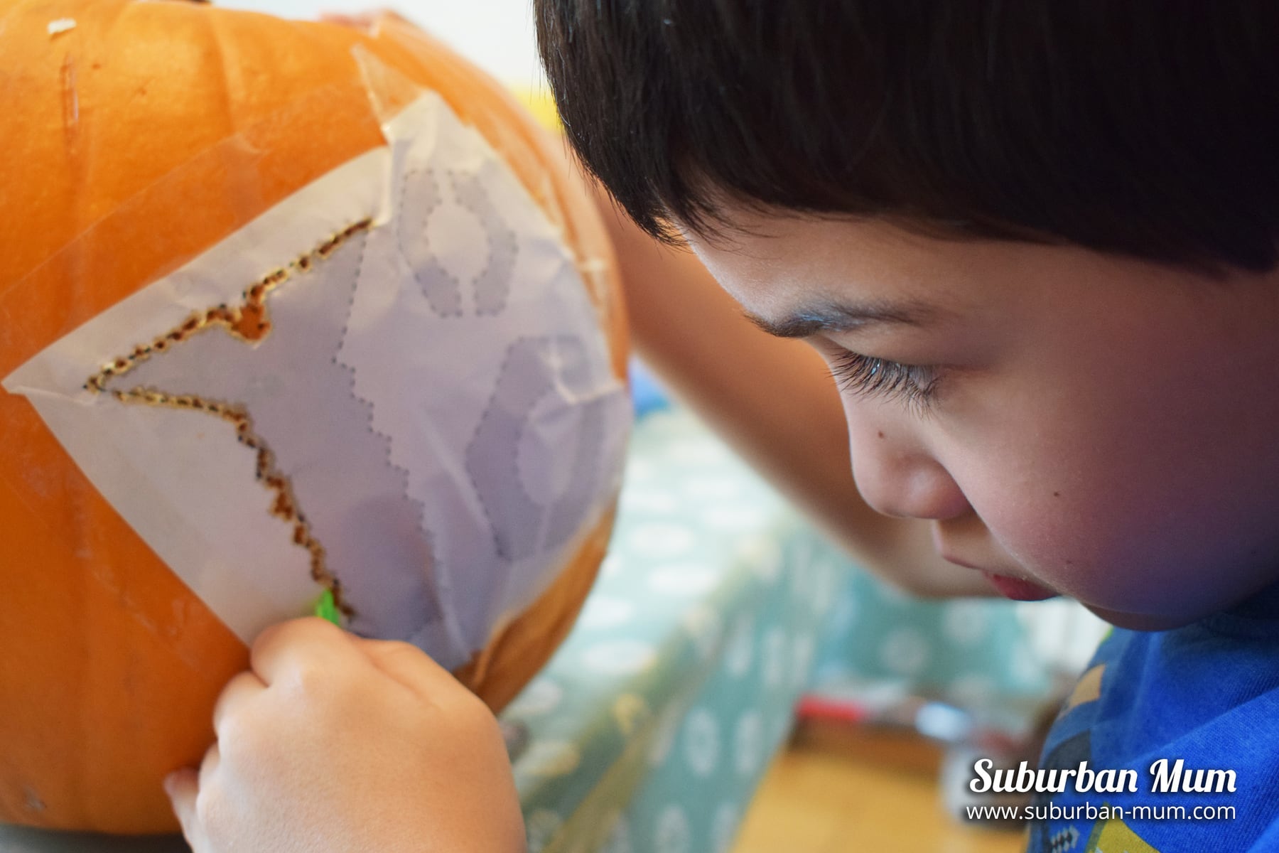 Halloween fun: Dinotrux Pumpkin Carving | Suburban Mum