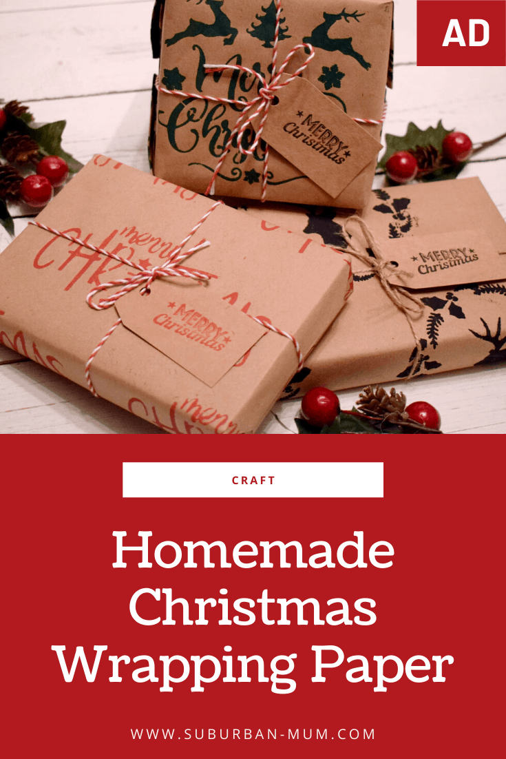 Homemade Christmas Wrapping Paper with Design Bundles | Suburban Mum