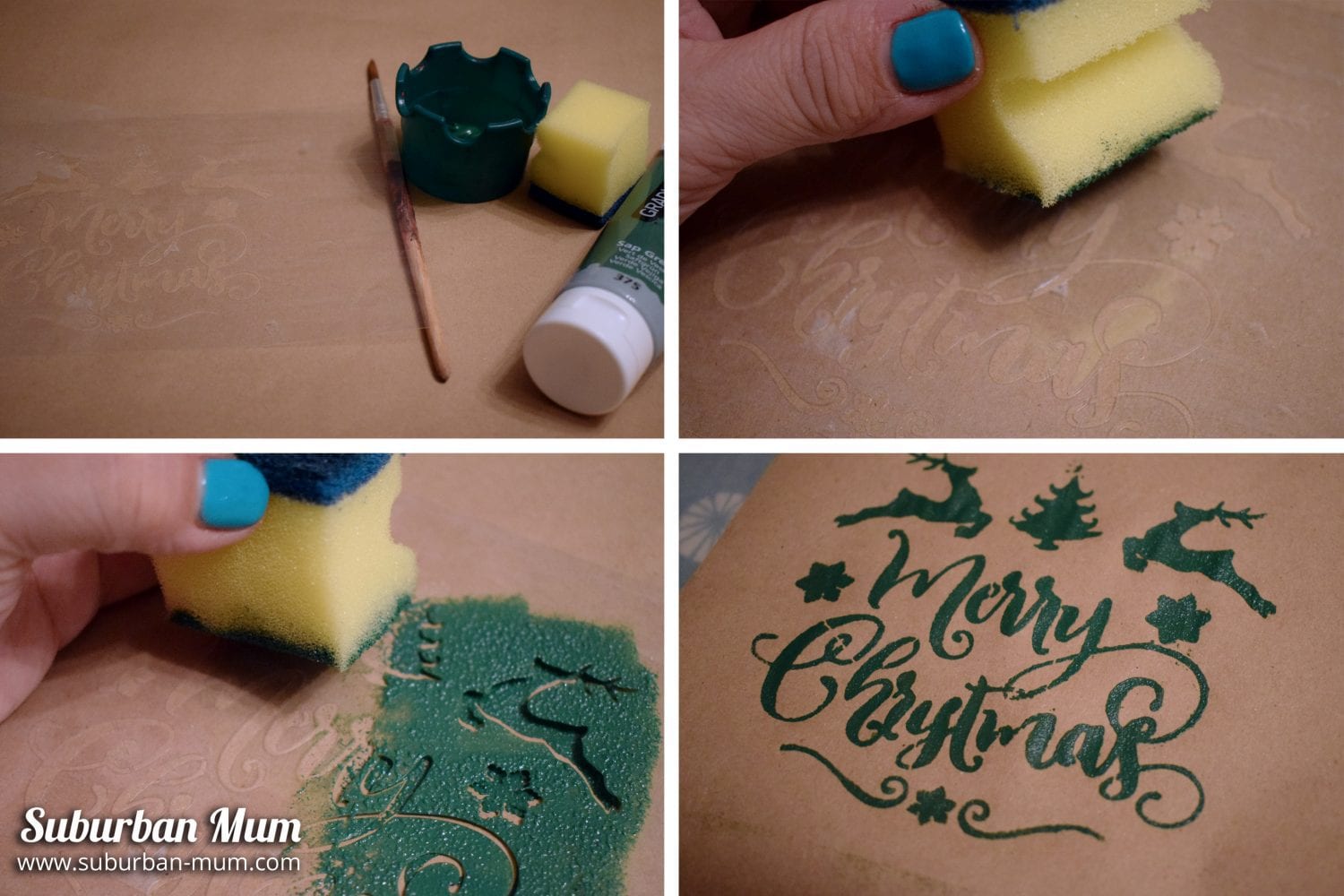 Homemade Christmas Wrapping Paper with Design Bundles | Suburban Mum